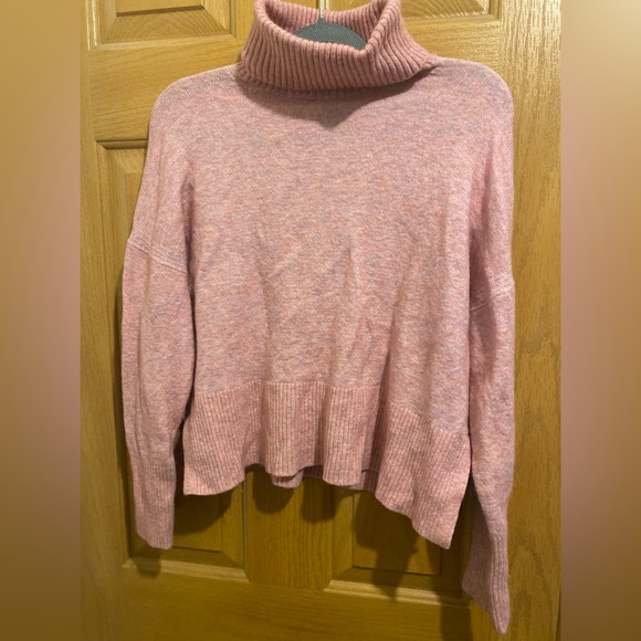 J. Crew | Sweaters | J Crew Soft Pink Turtleneck Sweater | Poshmark